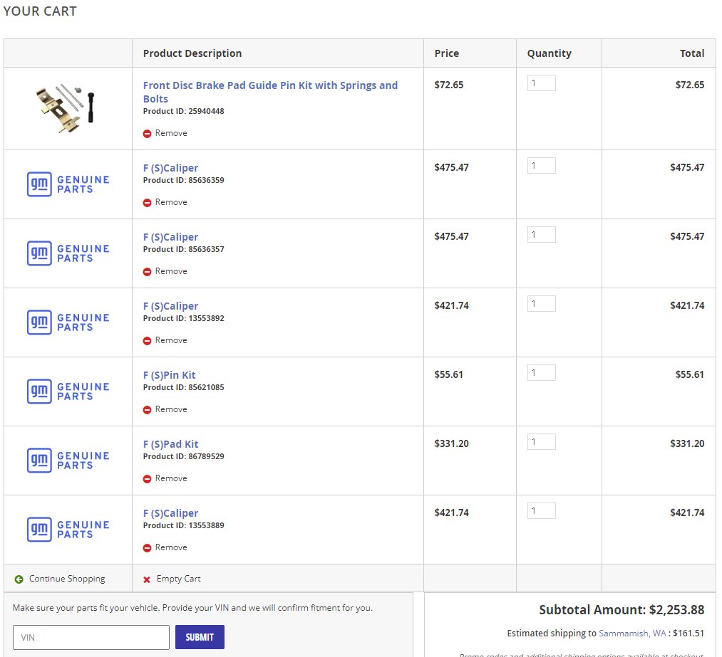 C8 Z06 J56 Caliper part numbers - CorvetteForum - Chevrolet Corvette ...